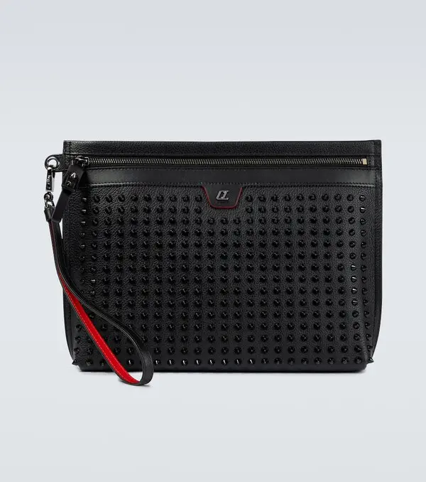 CHRISTIAN LOUBOUTIN Studded Citypouch - Black