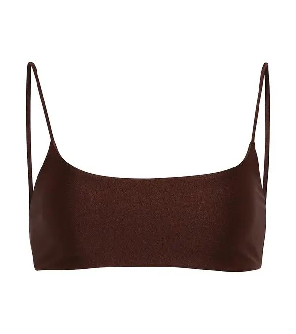 Jade Swim Muse Bikini Top - Brown