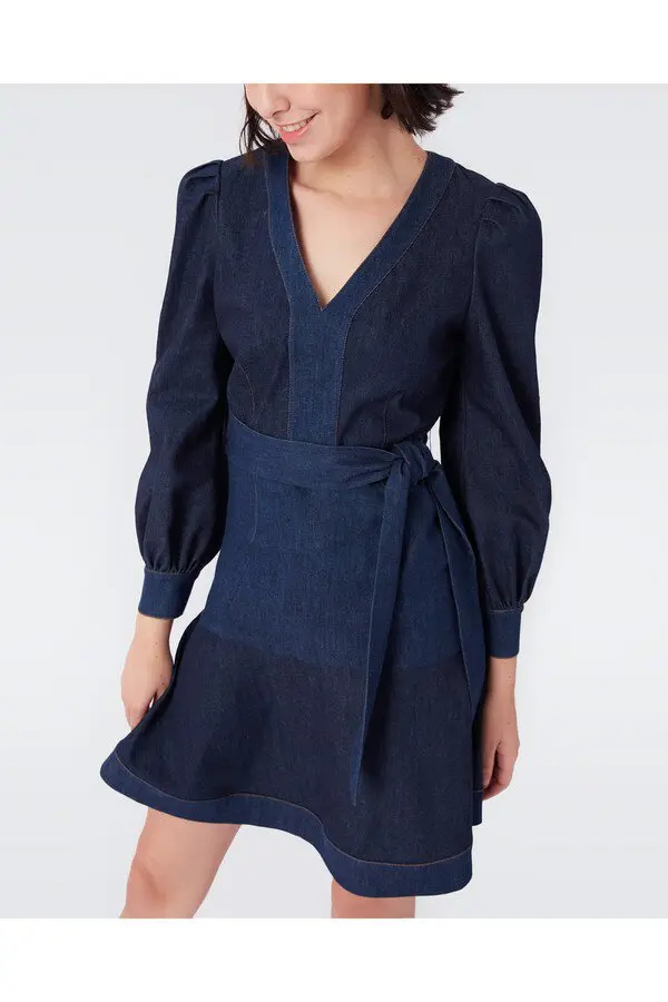 white christmas dresses New Jeanne Wrap Dress – Diane von Furstenberg main image 0