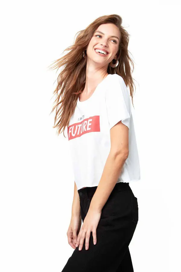 SIWY Kaylee Graphic Crop T-shirt
