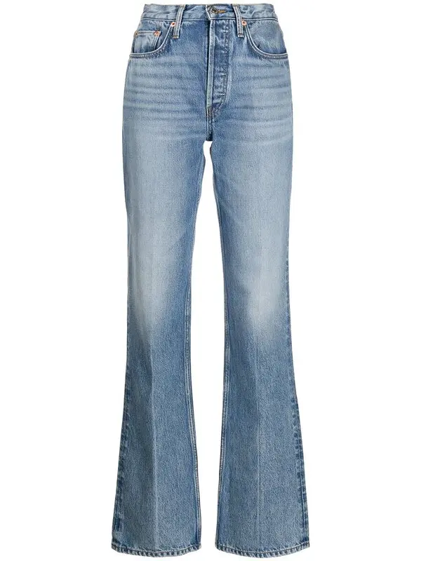 RE/DONE 70s Bootcut Whiskered Jeans