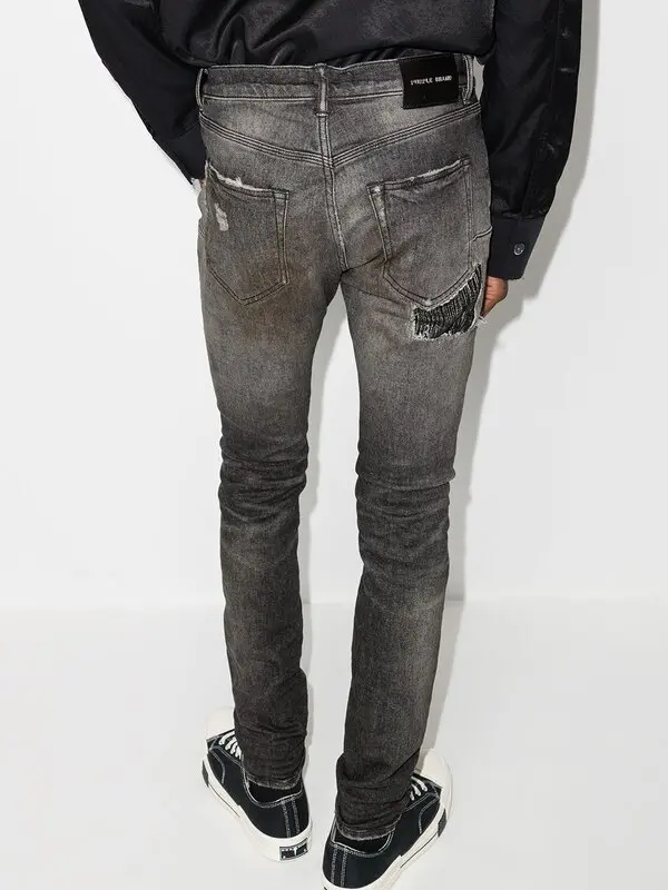 PURPLE BRAND Distressed-finish Skinny-jeans