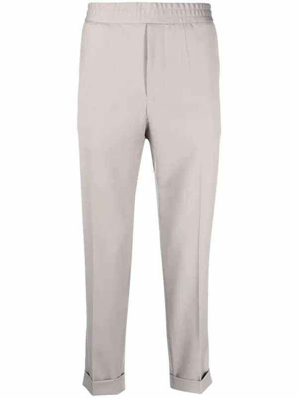 Filippa K Terry Cropped Trousers In Grey 20% Off Editorialist