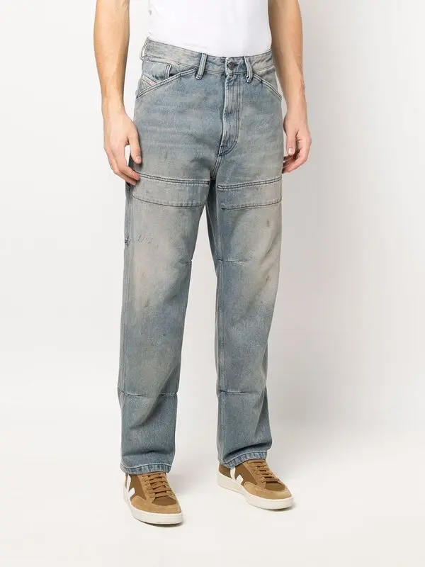 DIESEL® D-franky Straight Leg Jeans