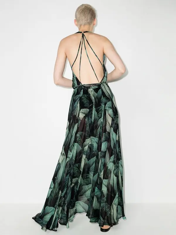 Alexandra Miro Goddess Haterneck Dress In Green - 71% Off | Editorialist