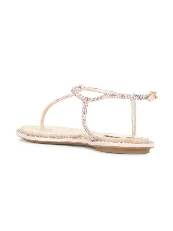 Rene Caovilla Embellished Flat Sandals