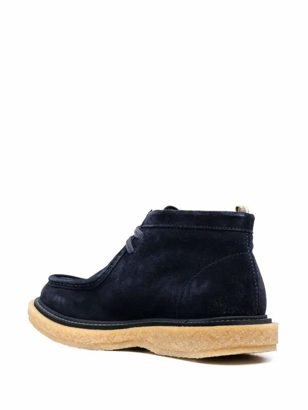 Officine Creative Bullet 007 Suede Boots In Blue - 30% Off  display picture 2