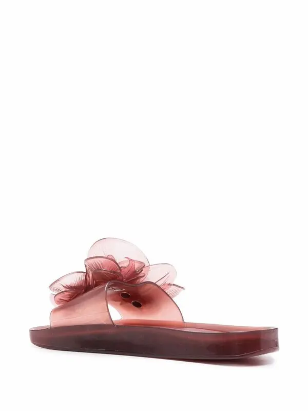 Y/project X Melissa Floral Appliqué Slides - Red
