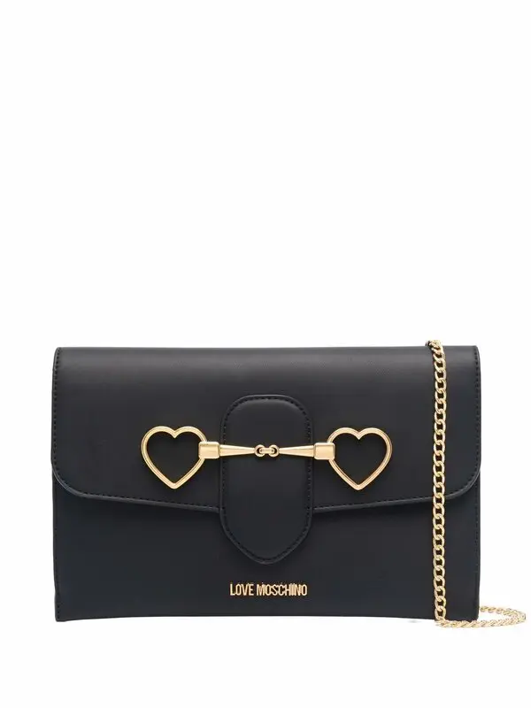 Moschino Heart-motif Chain Shoulder Bag