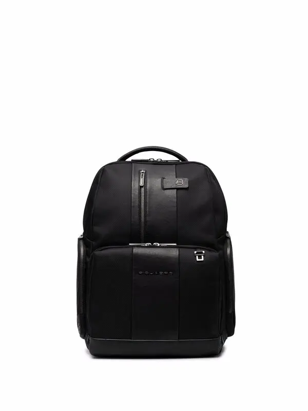 PIQUADRO Fast Check Panelled Backpack - Black