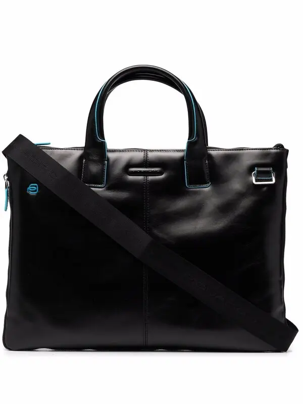 PIQUADRO Square Slim Laptop Bag - Black