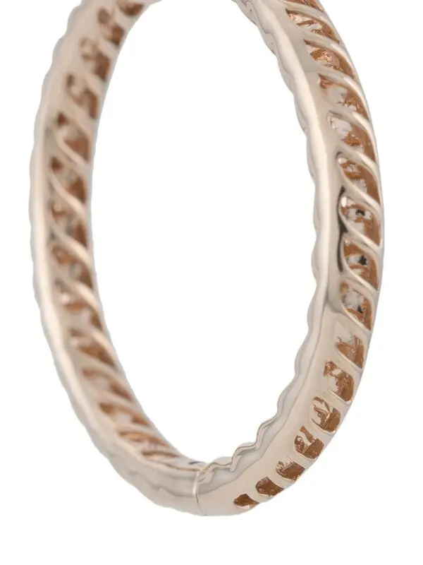 ANITA KO 18kt Rose Zoe Braided Hoop Earrings - Gold