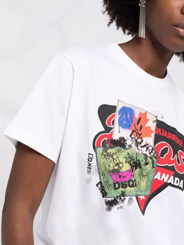 Dsquared2 Graphic Print Crew-neck T-shirt