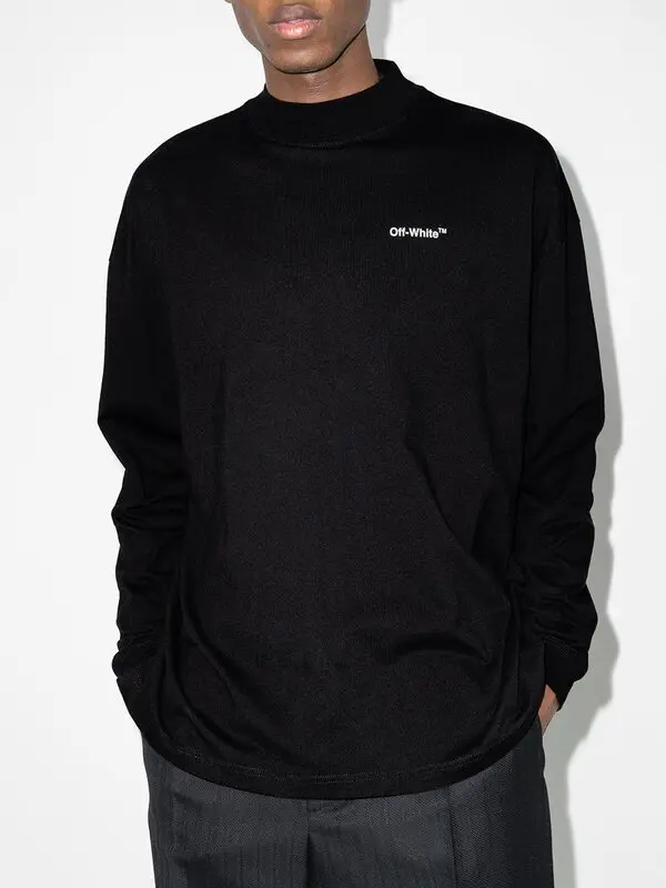 Off-White Caravaggio Arrow Long-sleeve T-shirt - Black