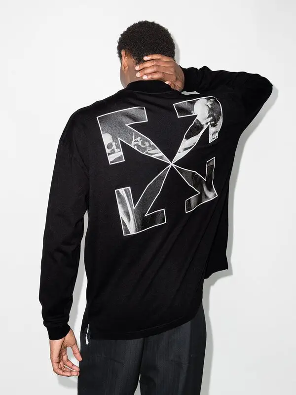 Off-White Caravaggio Arrow Long-sleeve T-shirt - Black