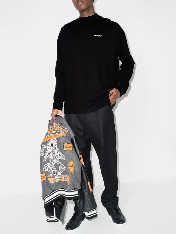 Off-White Caravaggio Arrow Long-sleeve T-shirt - Black