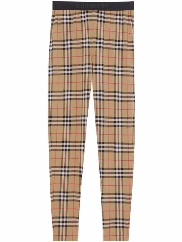 Burberry Vintage Check Leggings - Brown
