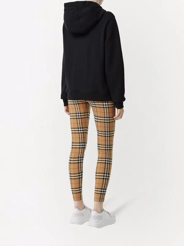 Burberry Check Stretch Jersey Leggings - Brown