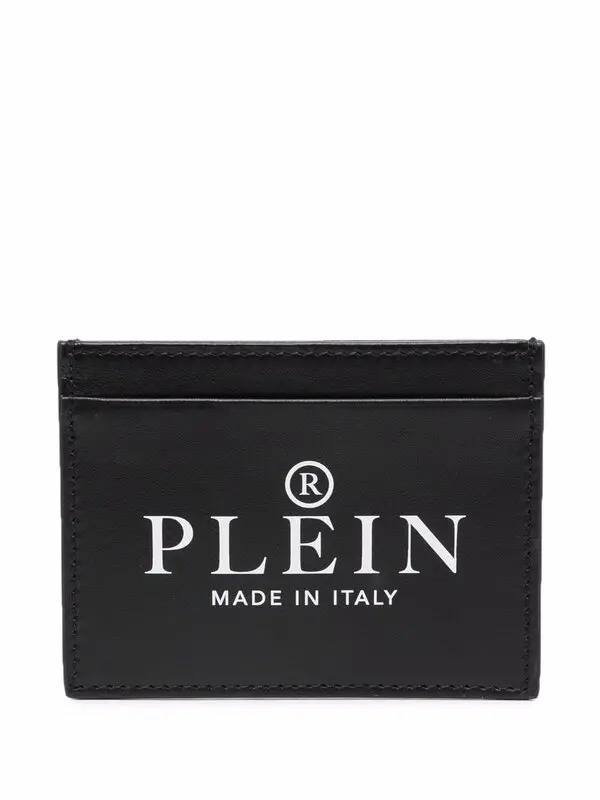 Philipp Plein Logo-print Leather Cardholder - Black