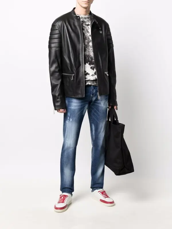 Philipp Plein Moto Jacket - Black