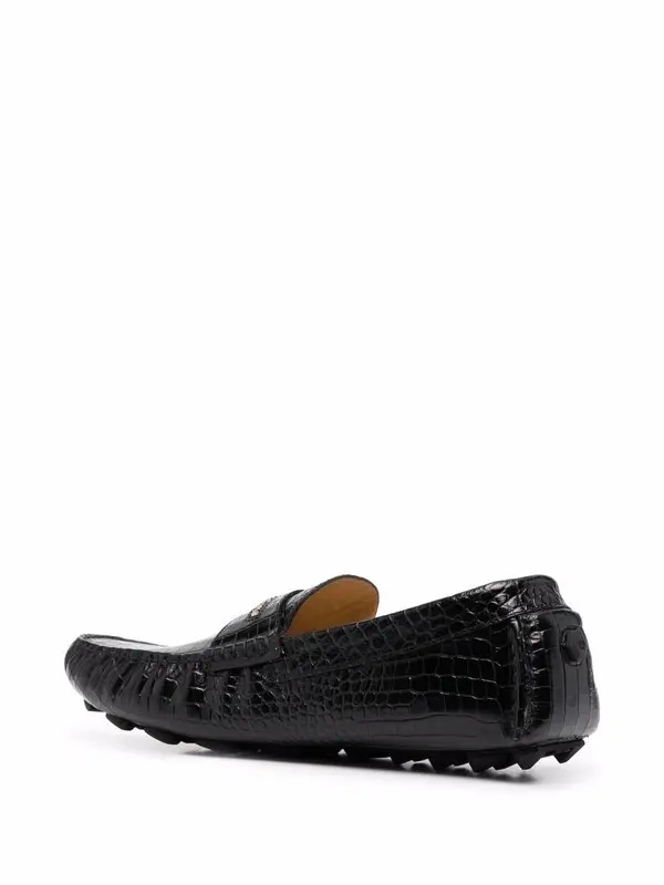 Philipp Plein Lug-sole Leather Moccasin