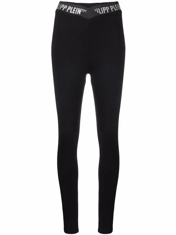 Philipp Plein Logo-embellished Leggings