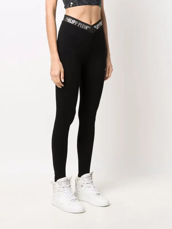 Philipp Plein Logo-embellished Leggings