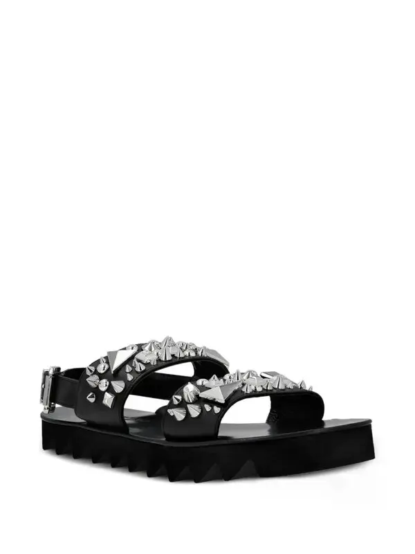 Philipp Plein Studded Leather Sandals