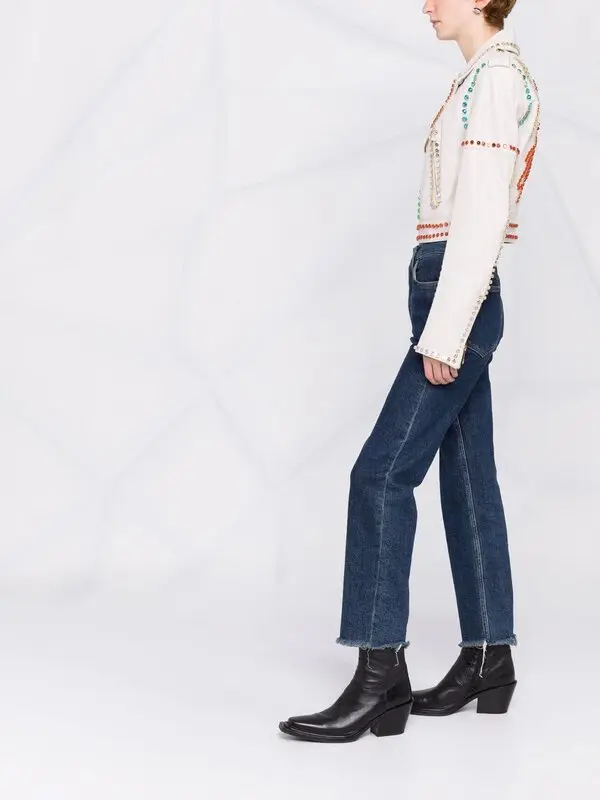 Philipp Plein Crystal-trim Studded Biker Jacket