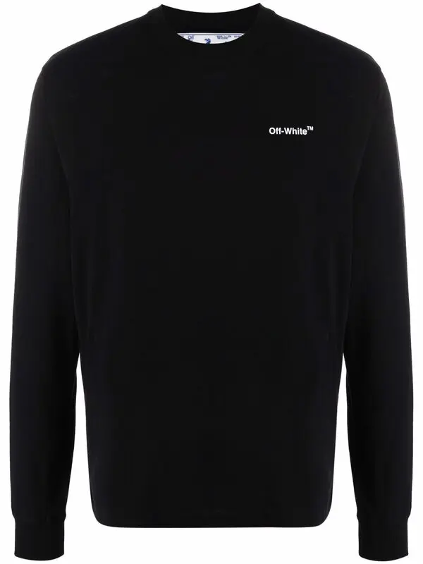 Off-White Caravaggio Arrow Print Long-sleeve T-shirt - Black