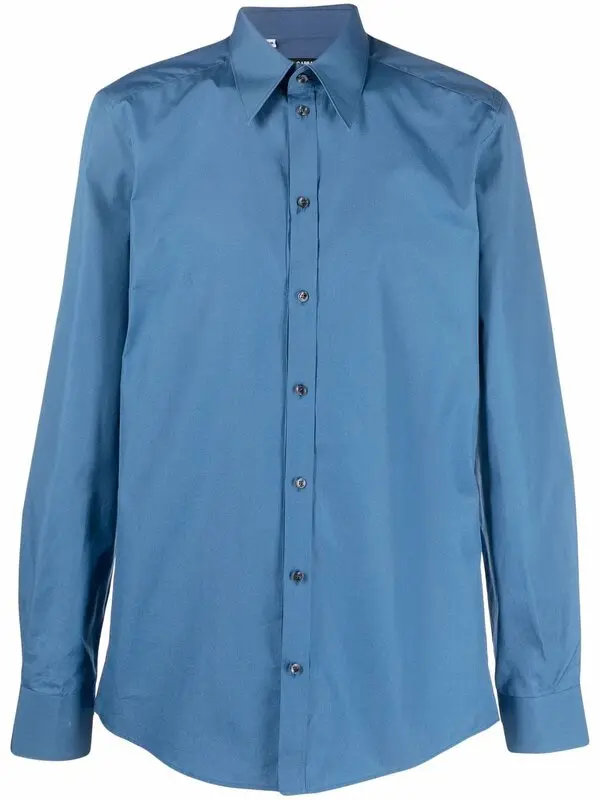 Dolce & Gabbana Button-up Cotton Shirt - Blue