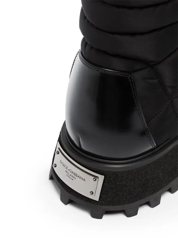 Dolce & Gabbana Quilted Leather Ankle Boots