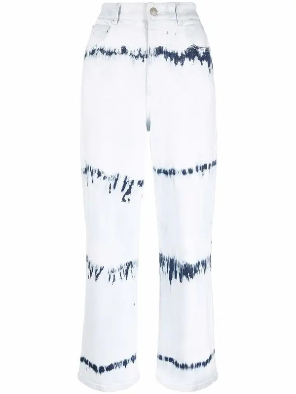 Stella McCartney Cropped Tie-dye Jeans