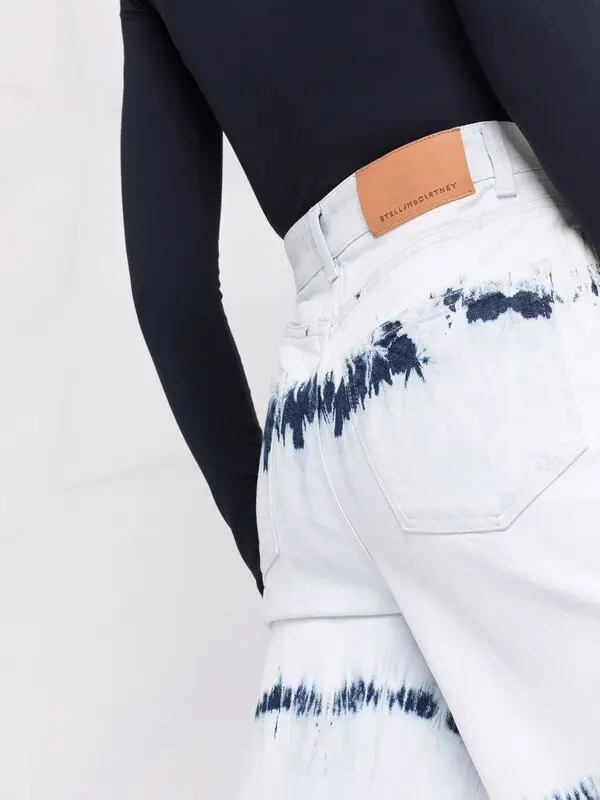 Stella McCartney Cropped Tie-dye Jeans