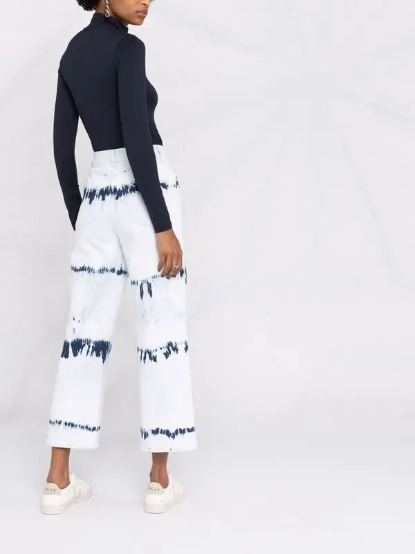 Stella McCartney Cropped Tie-dye Jeans