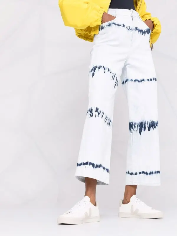 Stella McCartney Cropped Tie-dye Jeans