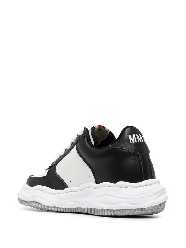 Mihara Yasuhiro Wayne Two-tone Leather Sneakers - White