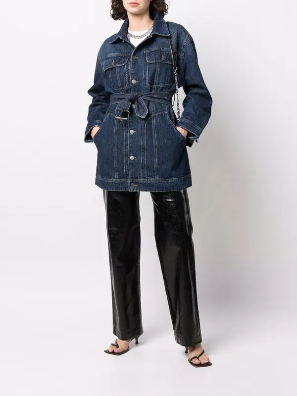DIESEL® De-flaminia Belted Denim Jacket