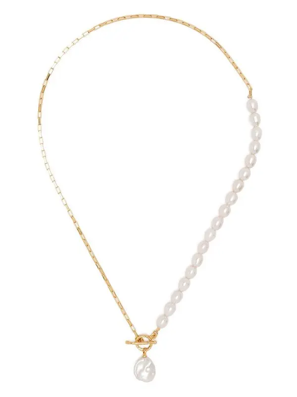 DOWER & HALL Luna Pearl-charm Necklace