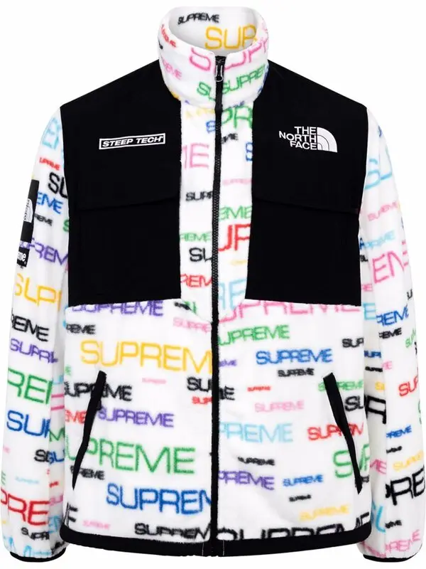 Supreme X The North Face Steep Tech Fleece Jacket - White