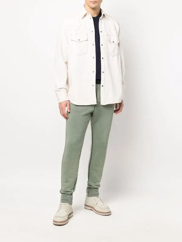 DIESEL® Logo-embroidered Denim Shirt