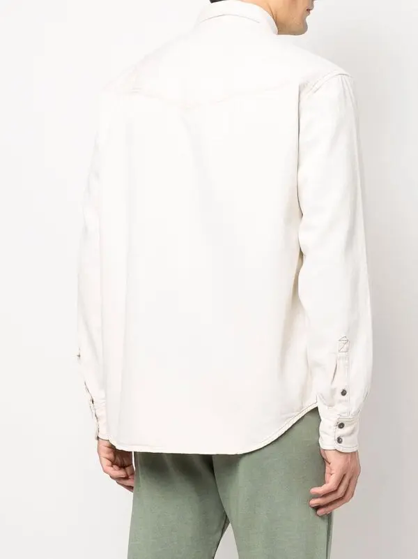 DIESEL® Logo-embroidered Denim Shirt