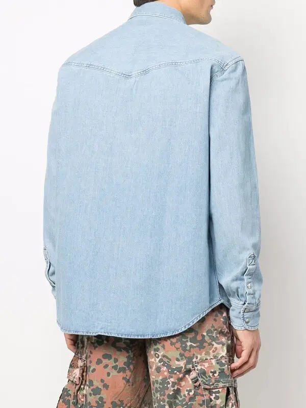 DIESEL® D-ocean Western Denim Shirt - Blue