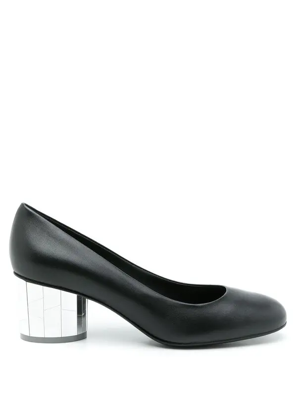 FERRAGAMO Farrah Leather Pumps - Black