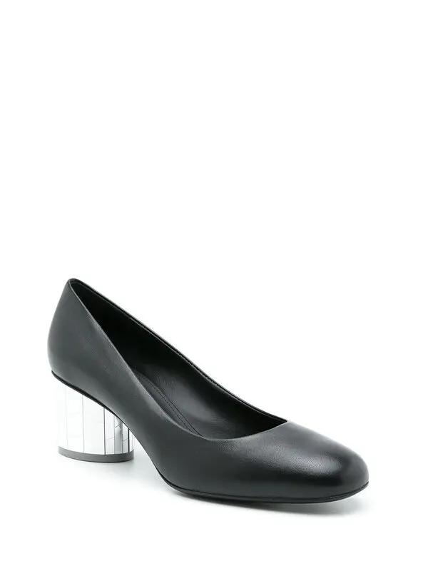 FERRAGAMO Farrah Leather Pumps - Black