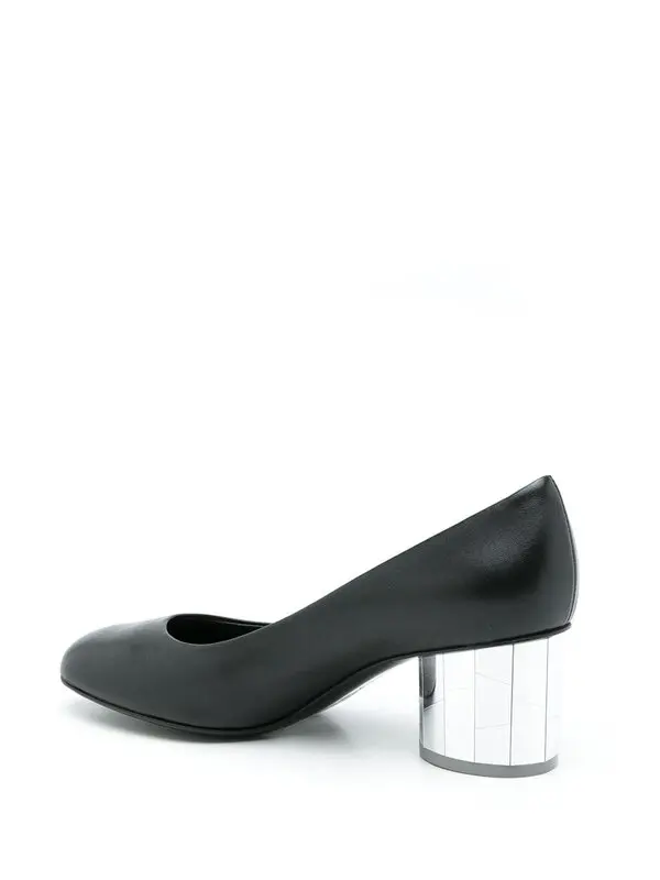 FERRAGAMO Farrah Leather Pumps - Black
