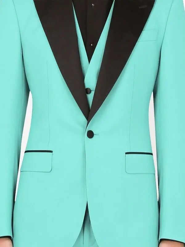 Dolce & Gabbana Sicilia-fit Three-piece Tuxedo Suit - Blue
