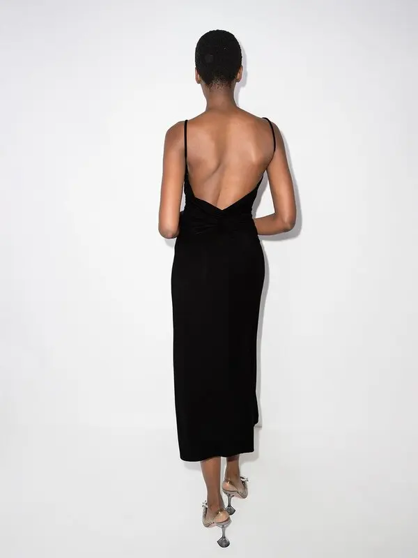 REFORMATION Square-neck Spaghetti-strap Dress