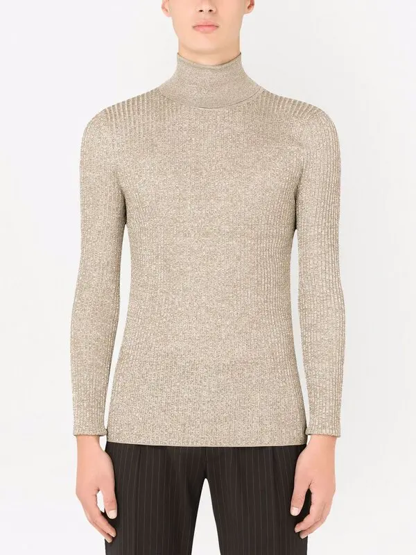 Dolce & Gabbana Ribbed Roll-neck Jumper