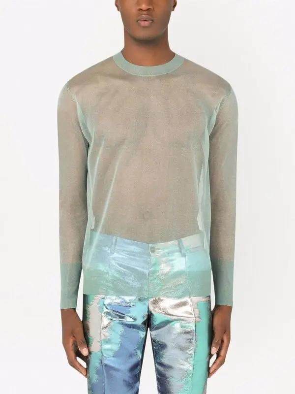 Dolce & Gabbana Semi-sheer Long-sleeve Top